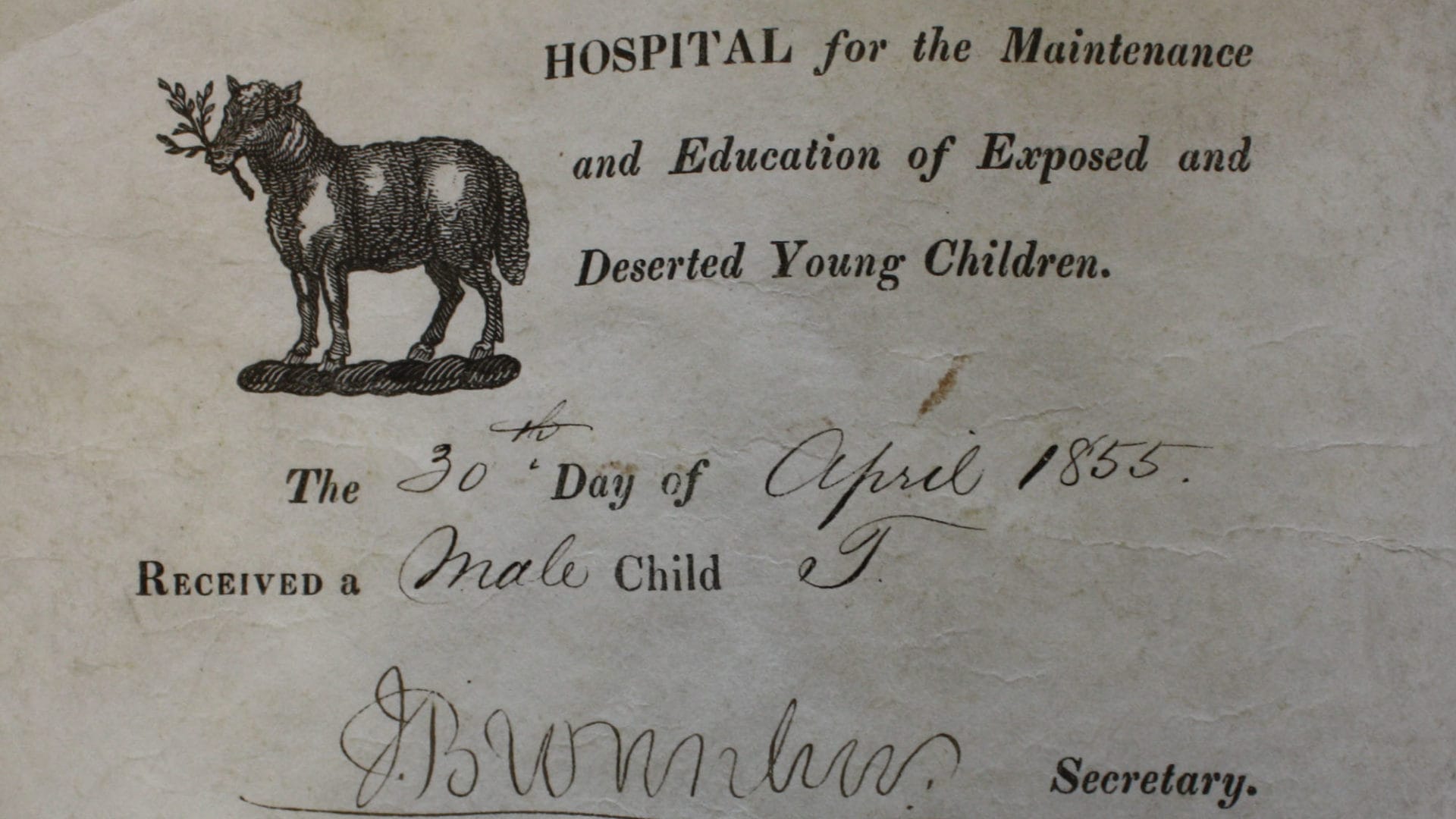 Received, A Blank Child: Dickens, Brownlow and the Foundling Hospital ...